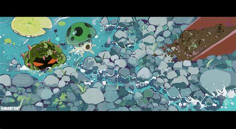 Lily Pad Tangle Kelp And Sea Shroom Plants Vs Zombies Drawn By