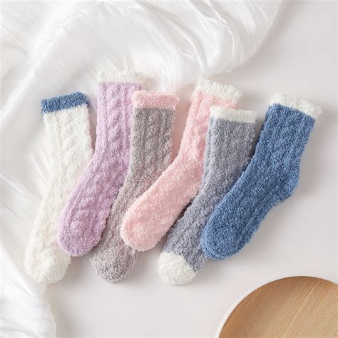 Fuzzy Fluffy Womens Socks Warm Soft Thick Cozy Plush Winter Christmas