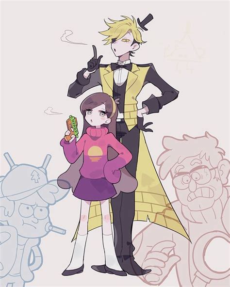 Gravity Falls Bill Cipher And Mabel Mabill Gravity Falls Dipper