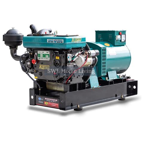 Genset Heavy Duty Brushless Diesel Generator Set Single Cylinder 12 Hours Continuous Operating