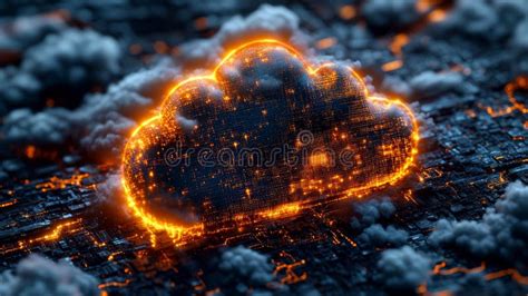 Cloud Computing And Data Security Concept For Hipaa Compliance Generative Ai Stock Illustration