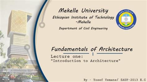 Introduction To Architecture Presentation Pptx
