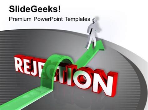 Overcomes Rejection And Rides To Success PowerPoint Templates Ppt Backgrounds For Slides
