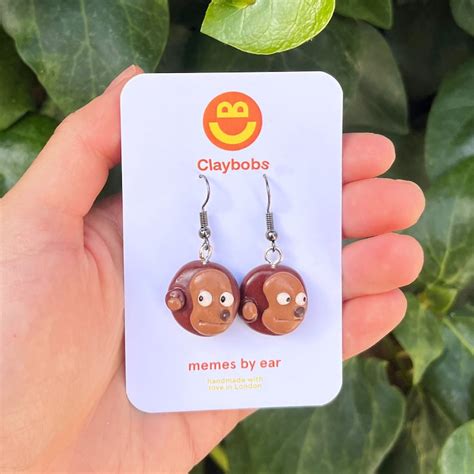 Awkward Monkey Puppet Meme Earrings Funny Earrings For Gifting Best