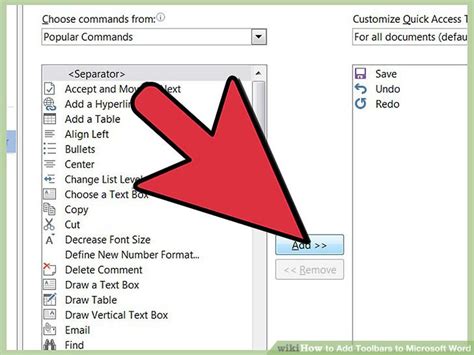 7 Ways To Add Toolbars To Microsoft Word Wikihow