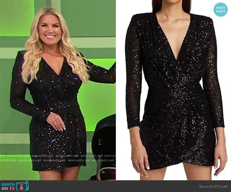 Wornontv Rachels Black Sequin Long Sleeved Dress On The Price Is