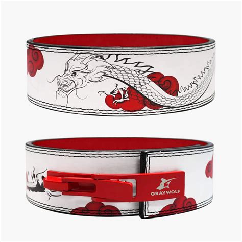 White Dragon Lever Belt 10mm Gray Wolf