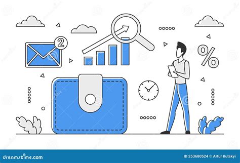 Trend Analysis Statistics Stock Vector Illustration Of Social 253680524