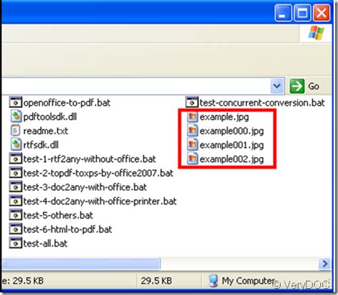 Is There A Way To Convert Doc File To Many Files In One Time By Use Of VeryDOC DOC To Any
