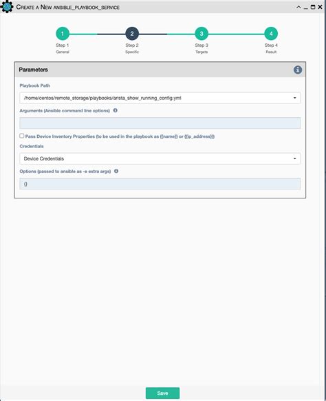 Ansible Playbook Service ENMS