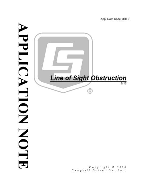 Line Of Sight Obstruction Pdf Diffraction Antenna Radio