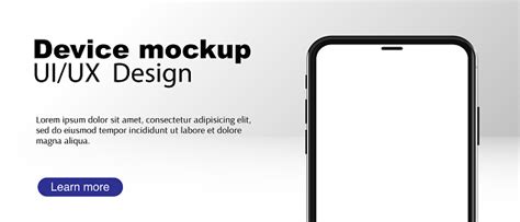 스마트 폰 빈 화면 전화 모형 인포그래픽 또는 프레젠테이션 Ui 디자인 인터페이스를 위한 템플릿입니다 실물 모형에 대한 스톡 벡터 아트 및 기타 이미지 Istock