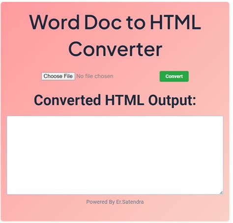 word to html ssj tools