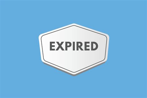 Expired Text Button Expired Sign Icon Label Sticker Web Buttons 23478246 Vector Art At Vecteezy
