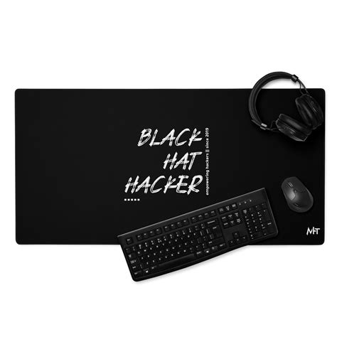 Black Hat Hacker V10 Desk Mat Myhackertech