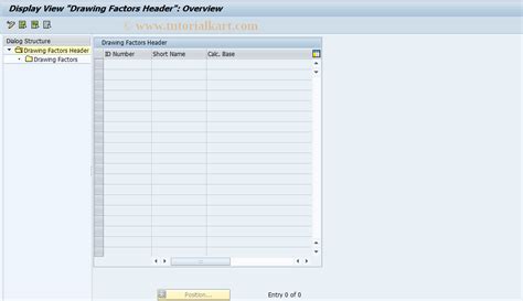 RDPT FACTOR SAP Tcode Edit Drawing Factors