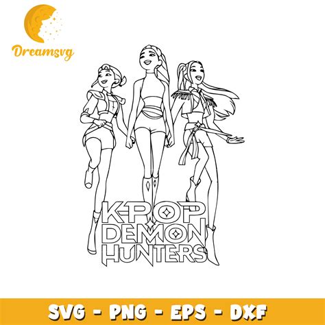 Kpop Demon Hunters Svg Demon Hunters Svg Kpop Band Svg 2 Dreamsvg