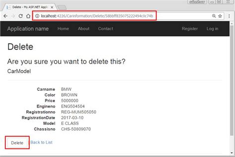 simple crud operation using asp mvc and mongodb