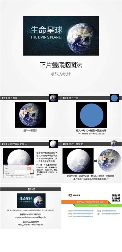 正片叠底法抠图PPT教程 PPT下载