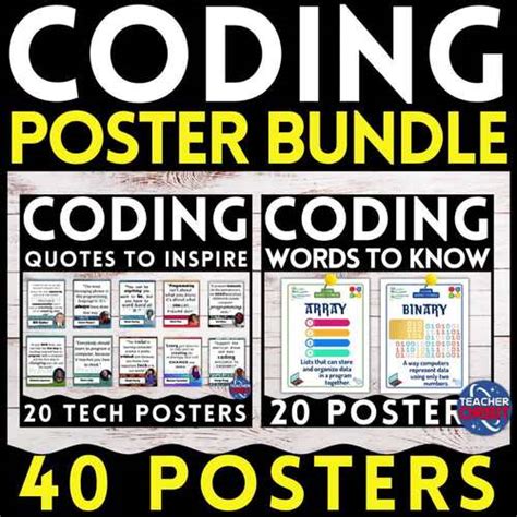 Coding Posters Stem Bulletin Board Computer Science Programming Decor
