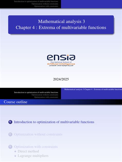 Extrema Of Multivariable Functions Pdf Mathematical Optimization