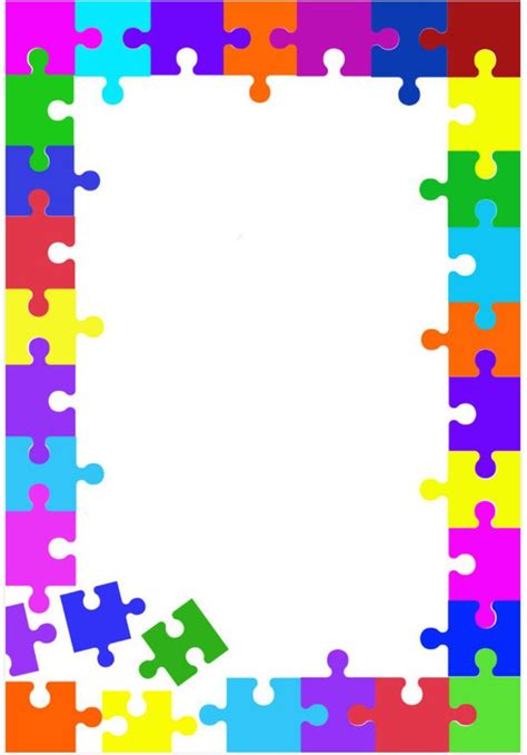 Puzzle Border Clip Art Page Border And Vector Graphics Artofit