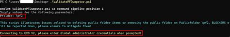 ValidateEXOPFDumpster Microsoft CSS Exchange