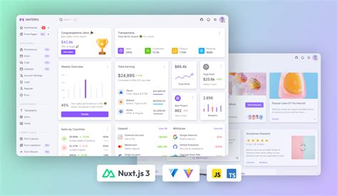 Materio Free Vuetify NuxtJS 3 Admin Template