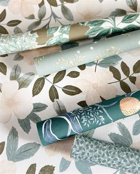 Forbidden Fruit Trees Blue Vinyl Wallpaper Caselio Eurydice