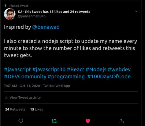 Github Sjcodebooktwitter Bot Nodejs Twitter Bot In Nodejs To Update