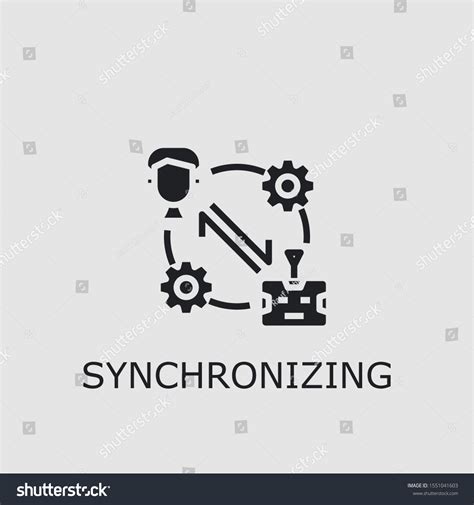 professional vector synchronizing icon synchronizing symbol stock