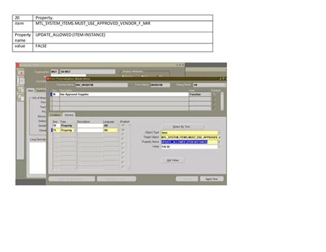 Oracle Inventory Restrict User From Update Item Attribute Personalization Docx Computing