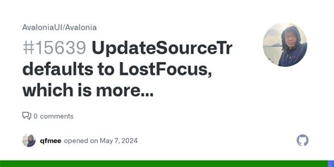 Updatesourcetrigger Defaults To Lostfocus Which Is More Reasonable