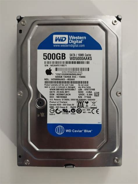 Western Digital WD5000AAKS 500GB, SATA, 7200rpm, 3.5