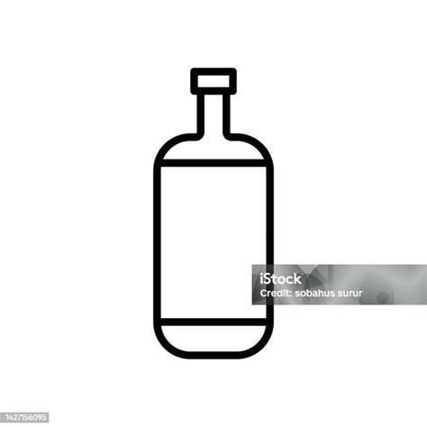 병 줄 아이콘입니다 알코올 아이콘입니다 편집 가능한 스트로크 디자인 템플릿 벡터 0명에 대한 스톡 벡터 아트 및 기타 이미지 0명 개념 개념과 주제 Istock