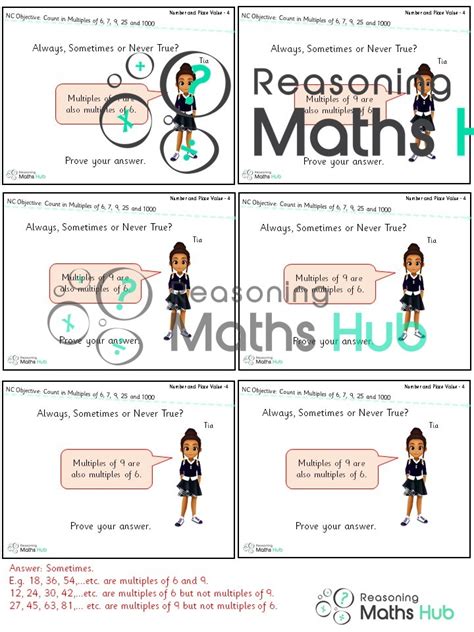 Count In Multiples Of 6 7 9 25 And 1000 Year 4 Reasoning Master