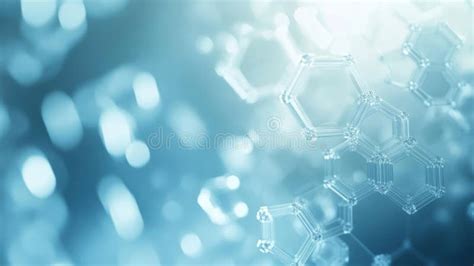 Blue Molecular Structure Background Stock Illustration Illustration Of Technology Clean