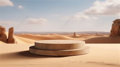 3d 제품 쇼케이스 모래 언덕 배경과 돌 연단으로 프레젠테이션을 향상하세요 연단 배경 상하 배경 잎 배경 이미지 Hd