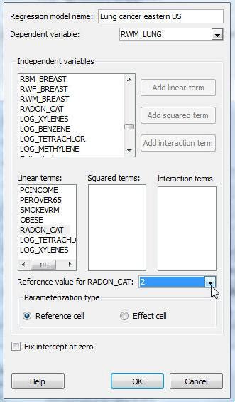Biomedware Spacestat Help Perform Stepwise Regression