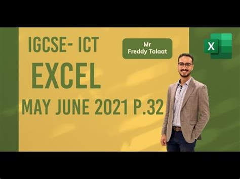 ICT OL 0417-0983 May/June 2021 Paper 32 Data Analysis using MS Excel - YouTube