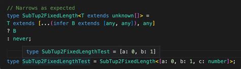 Inferred Subtuple Types In `extends` Expression Not Narrowed If