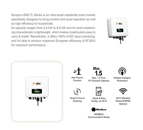 Single Phase Power Inverter 6kw String Inverter