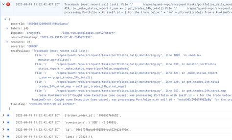Python Google Cloud Run Jobs Logging Splits Exception MESSAGES With Multiple Lines Into