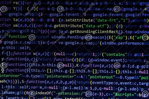 Programming Coding Screen Web Developer Coding Screen Stock Image Image Of Computer