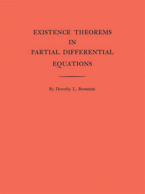 Existence Theorems In Partial Differential Equations Premiumjs Store