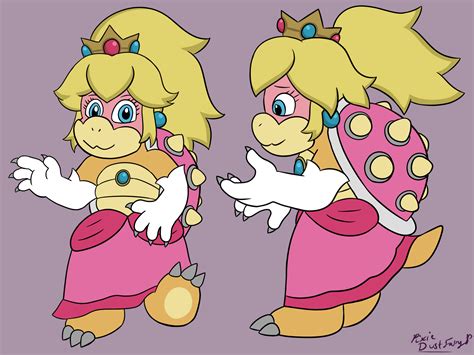 My Take On Princess Peach If She Were A Koopa Shoutout To U Cosmic