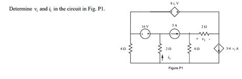 Determine V1 And I1 In The Circuit In Fig P1