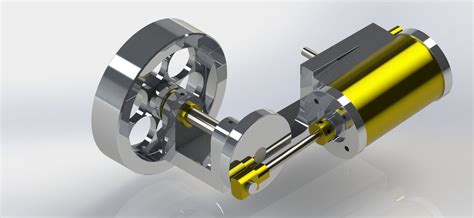 Simple 1 Cylinder Oscillating Steam Engine 3d Model Cgtrader