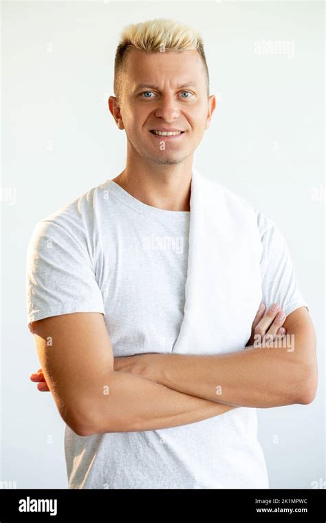 Athletic Man Portrait Healthy Lifestyle Sport Recreation Vertical