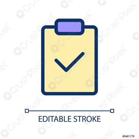Completed Task Pixel Perfect Rgb Color Ui Icon Stock Vector 5461179